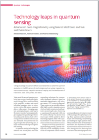 New editorial: Technology leaps in Quantum sensing - HÜBNER Photonics
